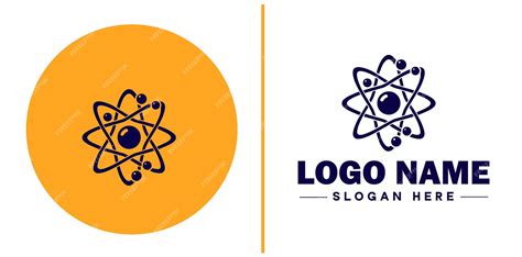 Premium Vector Atom Icon Particle Molecule Elementary Particle Flat