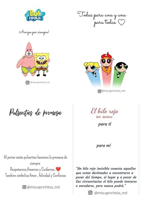 Plantilla 21×30 Pulseras Con Mensaje Tarjetas Para Novios Tarjetas