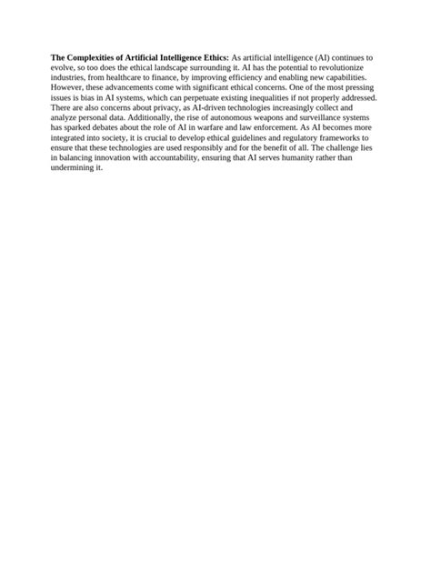 The Complexities Of Artificial Intelligence Ethics Pdf