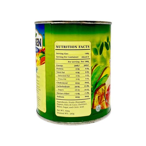 Hosen Quality Fruit Cocktail Fiesta In Syrup 836g Ur Mart