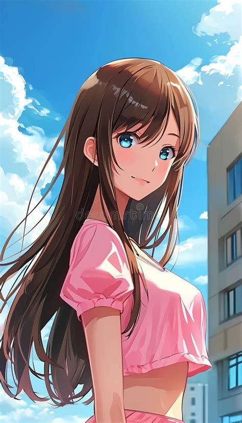Young Girl Hentai Style Character Stock Illustration Illustration Of