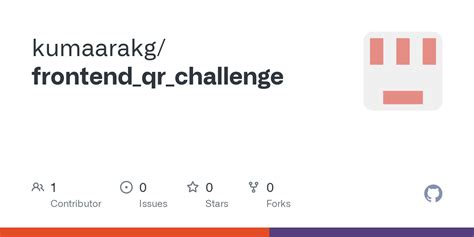 GitHub Kumaarakg Frontend Qr Challenge