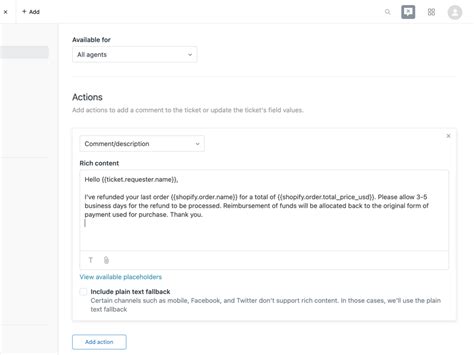 Shopify Macros App Integration With Zendesk Support