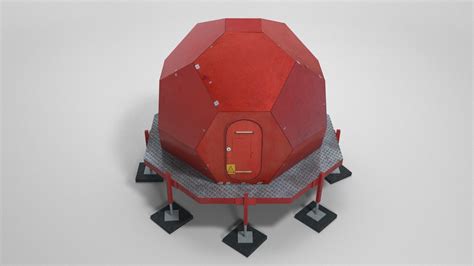 Red Pod Model Turbosquid 2178618