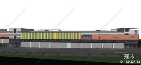 现代商场建筑产业园商业综合体su模型下载【id1124227162】知末su模型网