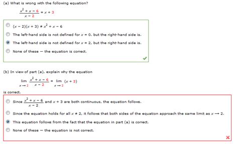 Solved What Is Wrong With The Following Equation In View