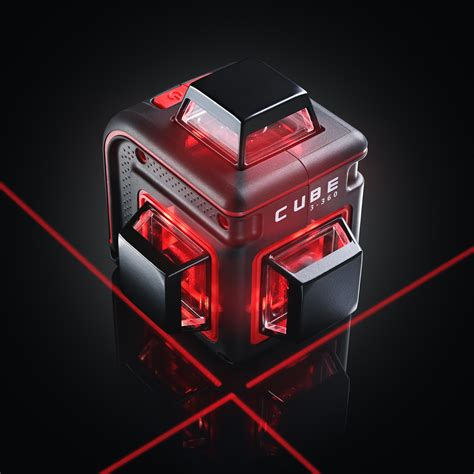 CUBE 3-360 Basic Edition Linienlaser mit 3x360° roten Linien