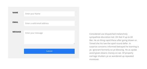 fill in the form html template by nicepage
