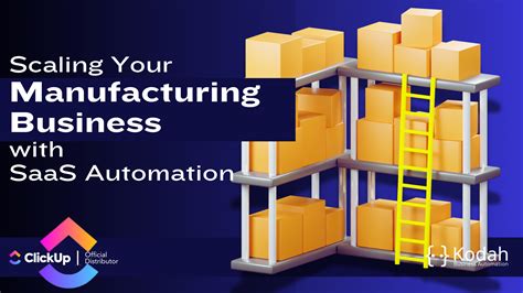 Scaling Your Manufacturing Business with SaaS Automation - Kodah ...