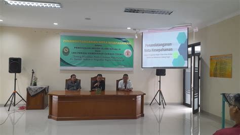 PENANDATANGGANAN NOTA KESEPAHAMAN ANTARA PENGADILAN NEGERI SLAWI DAN