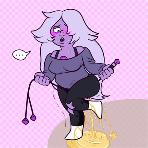 Rule 34 Amethyst Steven Universe Blush Crystal Gem Have To Pee Jumprope Omorashi Omorashi