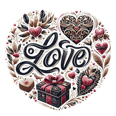 Premium Vector Love Typography Vector