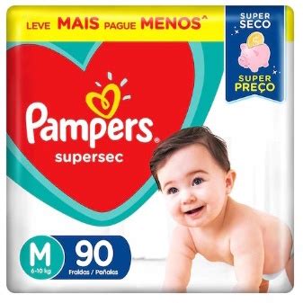 Fraldas Pampers Supersec Jumbo M Unidades Shopee Brasil