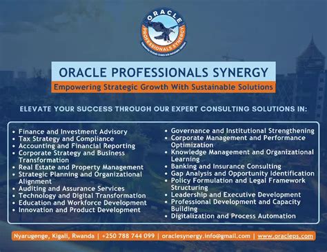 Oracle Professionals Synergy On Linkedin Elevate Your Business Success Through Our Multi