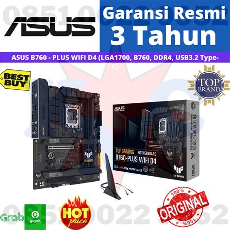 Jual Mainboard Asus Tuf Gaming B760 Plus Wifi D4 Intel B760 Lga 1700