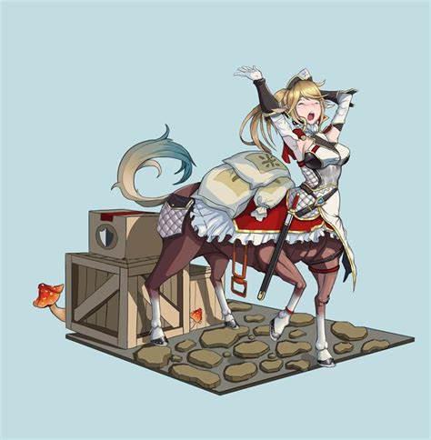 同人作品 插画师喵喵琉璃子的半人马插画图片 BoBoPic