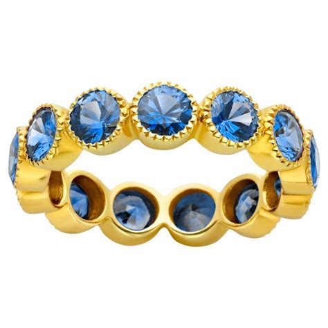 Single Stone Gabby 18k Yellow Gold Sapphire Ring For Sale At 1stdibs