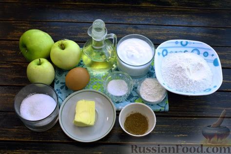 Рецепт Яблочный пирог на сковороде на