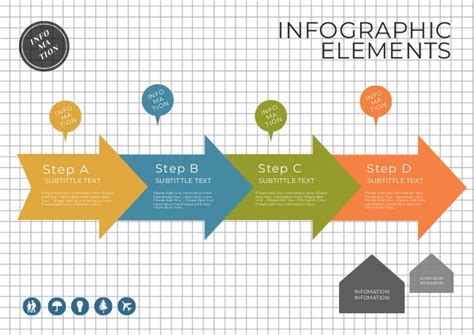 Vibrant Grid Arrow Element A Captivating Infographic For Business Ai