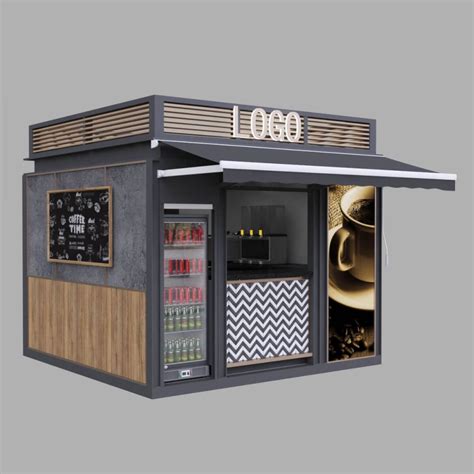 Outdoor Coffee Kiosk With Menue Board Mall Kiosks Food Kiosks Custom Retail Kiosks Mykioskey