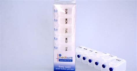 Medisure Flip Up Push Button Pill Box Mobility Wholesale Supplier