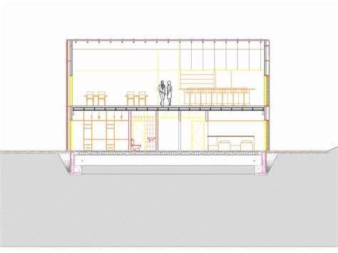 Corte Por Fachada En Dwg 13778 Kb Librería Cad