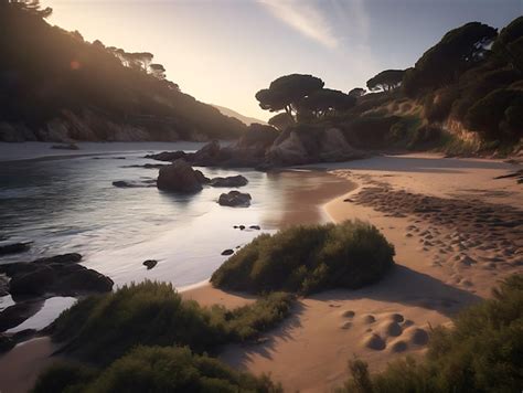 Premium Photo Hidden Beaches Secluded Coastal Retreats Ai Generative