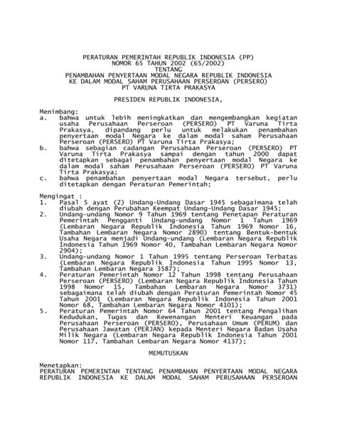 Tentang Penambahan Penyertaan Modal Negara Republik I
