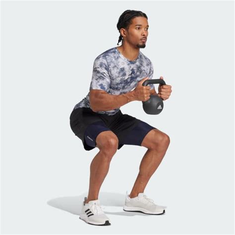 Adidas Techfit Compression Training Short Tights Blue Free Shipping