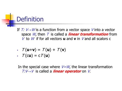 Ppt 81 General Linear Transformation Powerpoint Presentation Free
