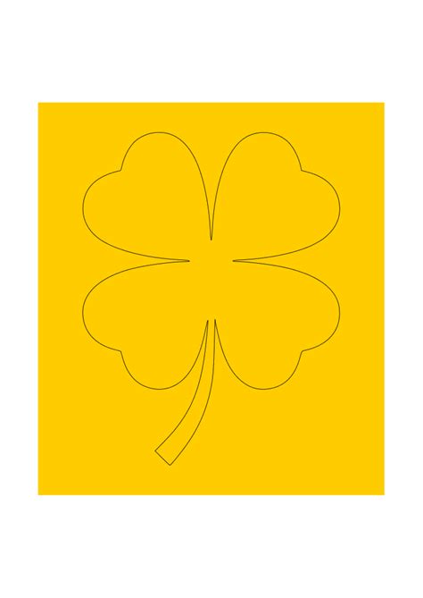 4 Leaf Clover Single Image Cerakote Stencil Km Tactical