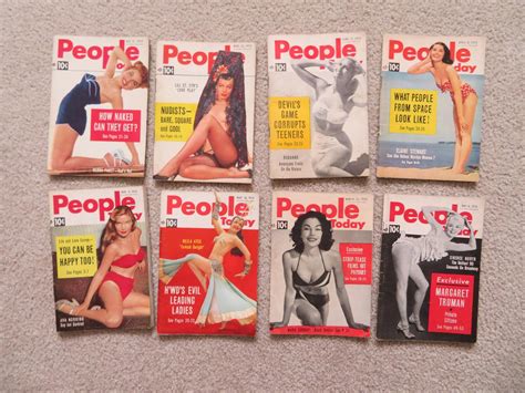 1950s People Magazines Pin Up Girl Covers Centerfolds Movie Stars