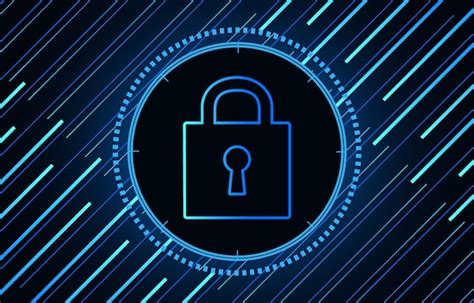 Premium Vector Cyber Security Technology Concept Shield With Keyhole Icon Personal Data