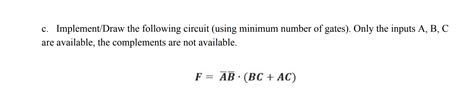 Solved C Implement Draw The Following Circuit Using Chegg Chegg