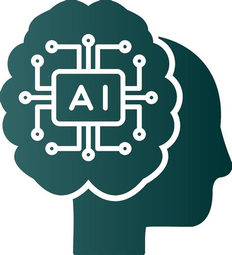 Artificial Intelligence Glyph Gradient Icon 38896847 Vector Art At Vecteezy