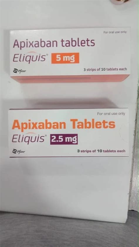 Eliquis Apixaban 5mg At ₹ 1629box Lakadganj Nagpur Id 2855219522330