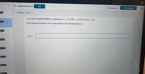 solved use linear approximation to estimate Δf f 8 04 −f 8