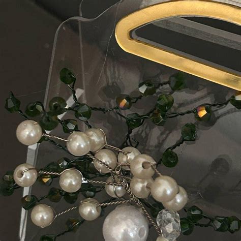 Elegant Mini Plexiglass T Bag With Pearls Perfect Wedding Favor