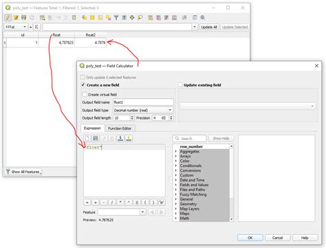 Field Calculator Trimming Decimal Numbers For Coordinatesheights In Qgis Geographic