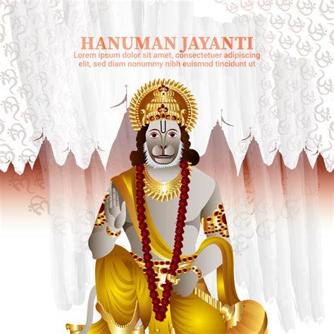 Shri Hanuman Jayanti Indian Festival Background 21113882 Png