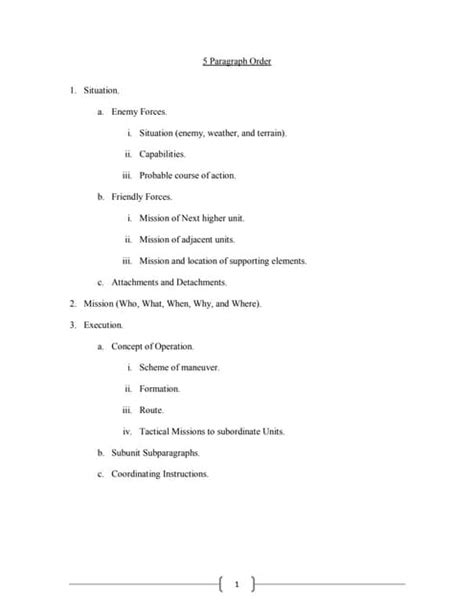 6d Five Paragraph Order Pdf