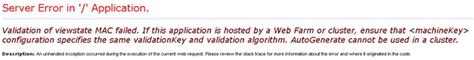 `validation of viewstate mac failed` hatası devrim altınkurt