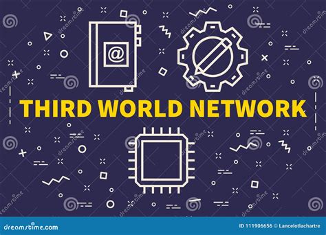 Conceptual Business Illustration With The Words Third World Network