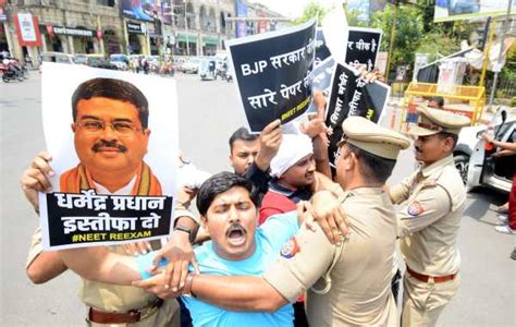 Neet Ugc Net Protest Updates Anti Paper Leak Law For Exams Comes Into