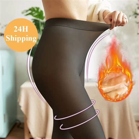 Mallas Térmicas De Invierno Para Mujer Pantimedias Traslúcidas