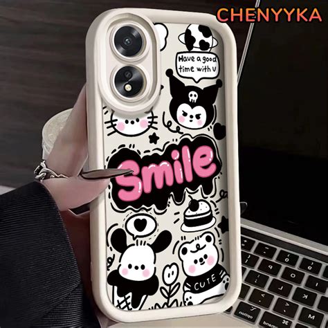 CHENYYKA Casing Hp OPPO A A A X Case Hp Lembut Cangkang Silikon Lunak Casing Semua Anti Drop