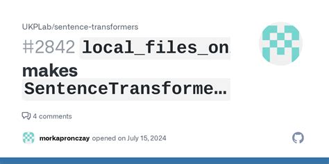 `local files only false` makes `sentencetransformer init ` 6 7x