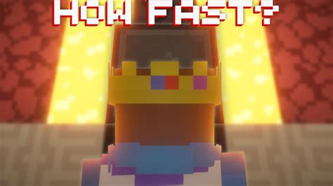 Speedrunning Minecraft S Rarest Block YouTube