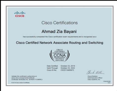 Finally The Ccna Certification Received By Me 200 125 Ahmad Zia Bayani