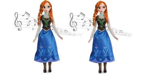 Back In Stock Frozen Anna Singing Doll £25 The Disney Store